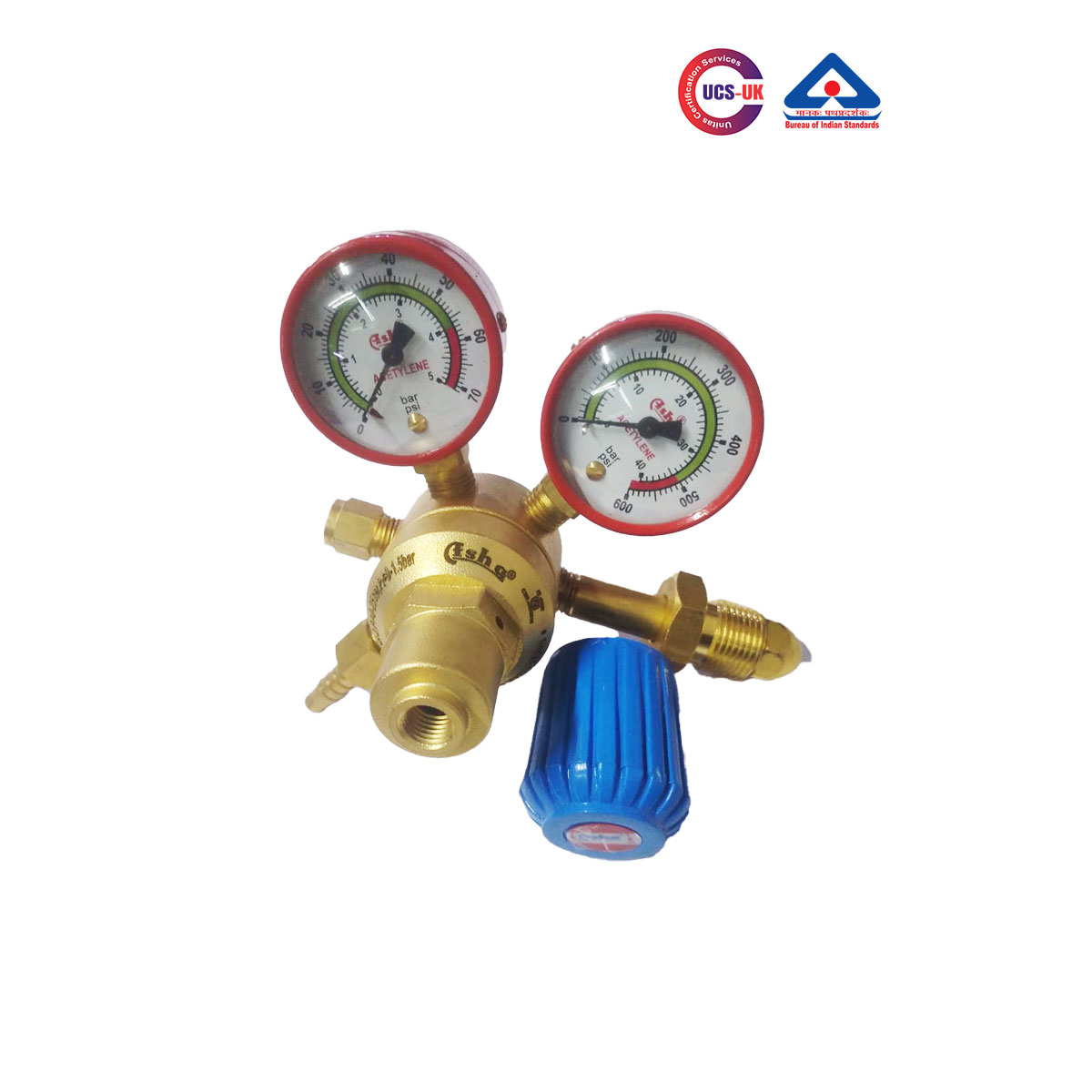 Single Stage Double Meter Regulator (Eco Series) Outlet Pressure (0-5 ...