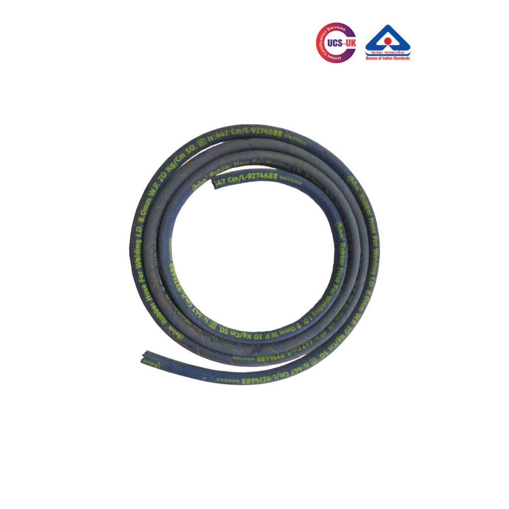 Rubber Hose Pipe 8 mm I/D Double Ply Plane /Linning Blue (Comm.) (ISI ...