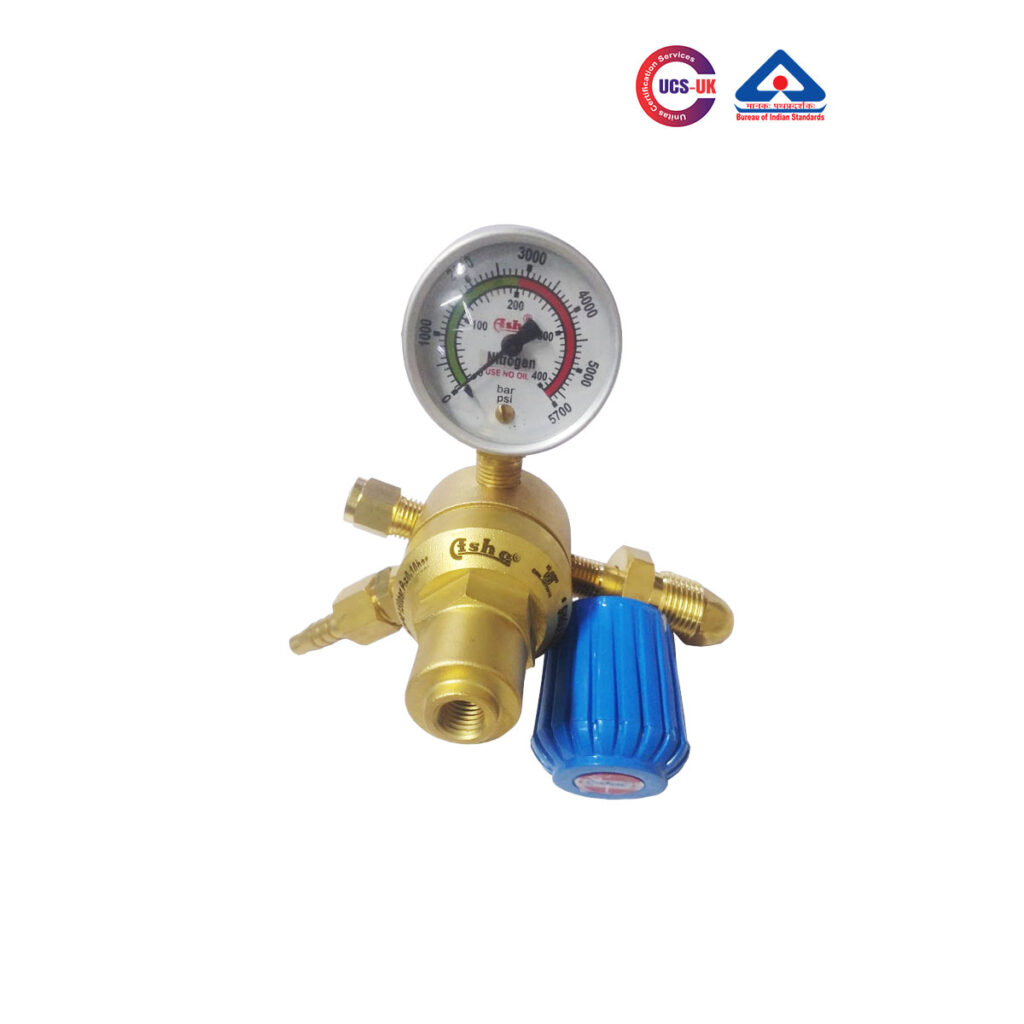 Single Stage Single Meter Nitrogen Regulator (Eco Series) - Asha Weld