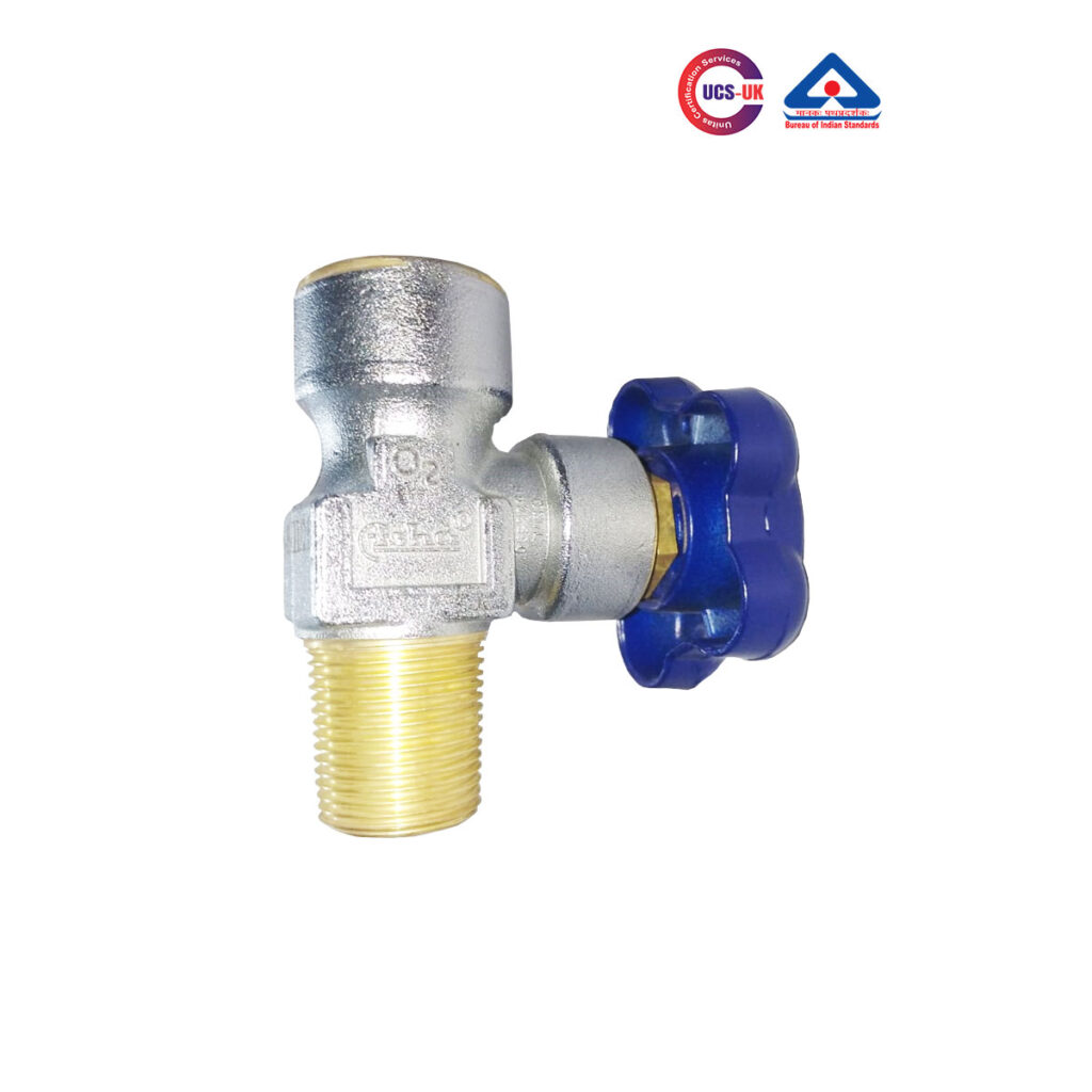 Medical oxygen valve (wheel operated) Double spindle (WHO) (JV-203-00-A ...