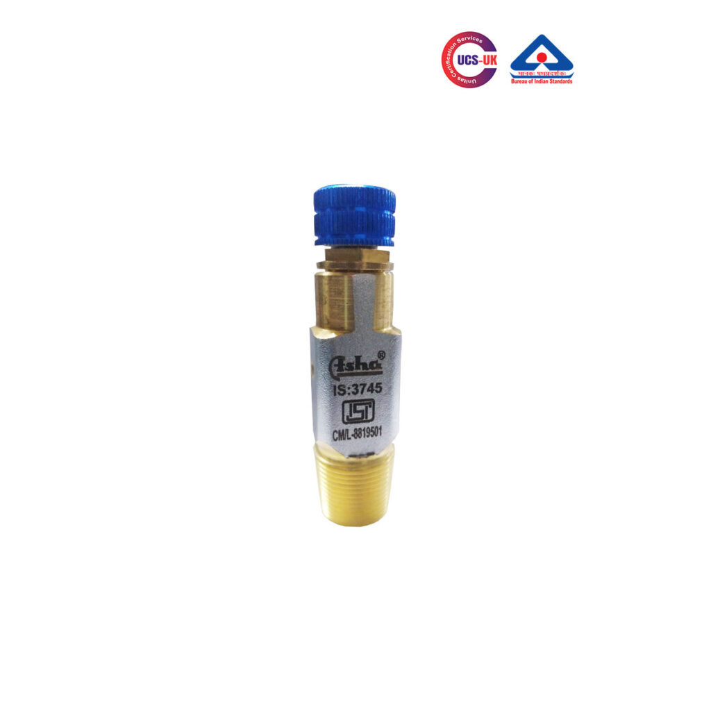 Carbon dioxide valve yoke type (knob operated) Double spindle - Asha Weld